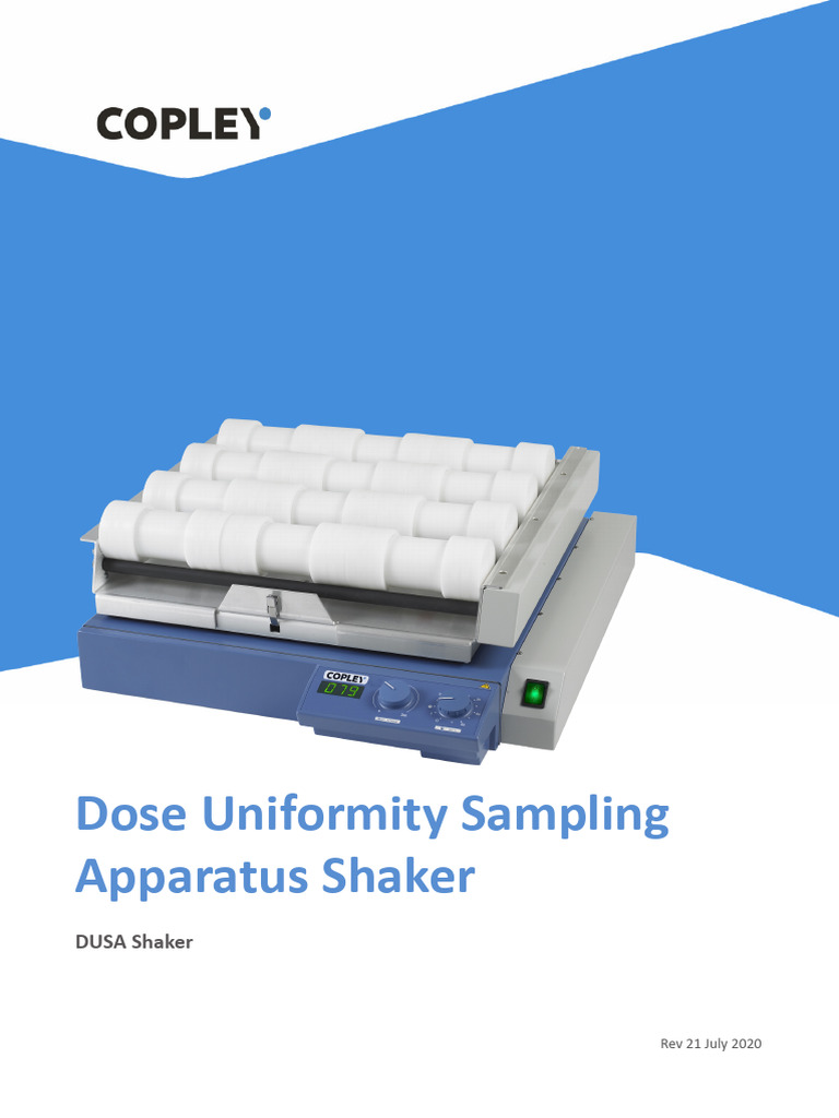 DUSA Shaker Operation Manual | PDF