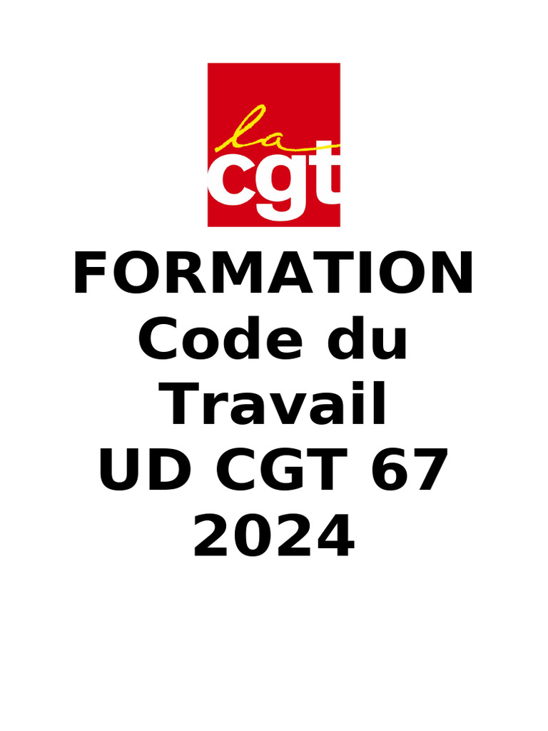 Importance du Code du Travail en France | PDF | Traité | Loi