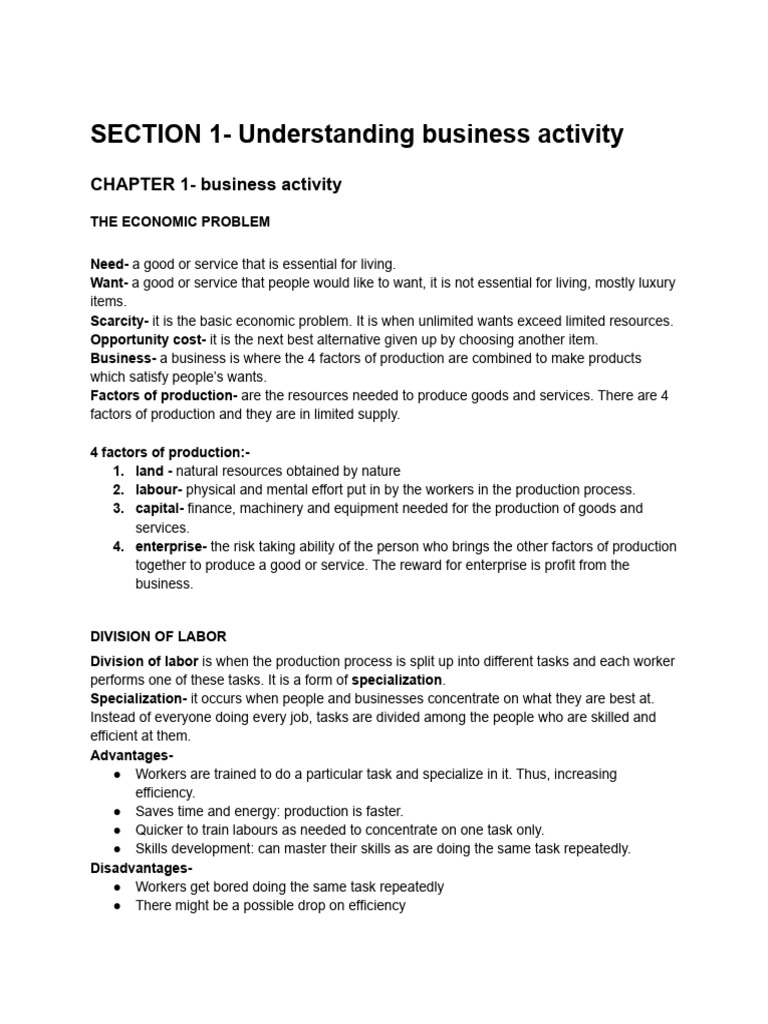 Understanding Business Activity Basics | PDF | Franchising ...