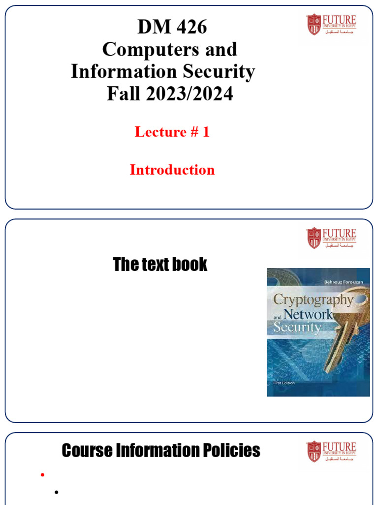Introduction to Information Security | PDF | Security | Computer Security