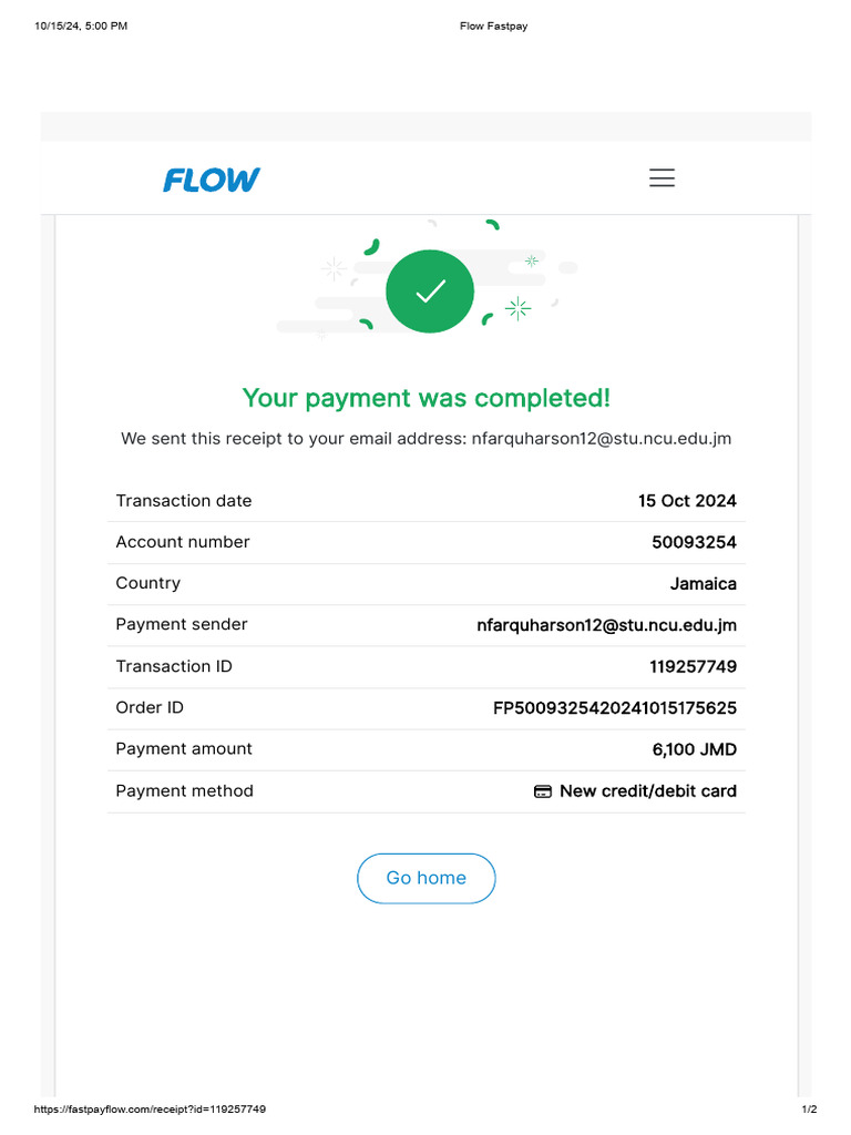 Nadia Internet Bill Receipt | PDF