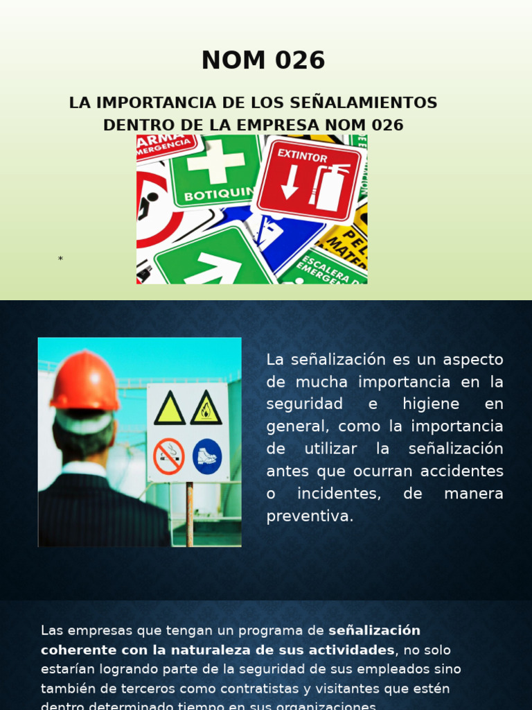 Nom 026 Señalamientos | PDF | Higiene | Valores