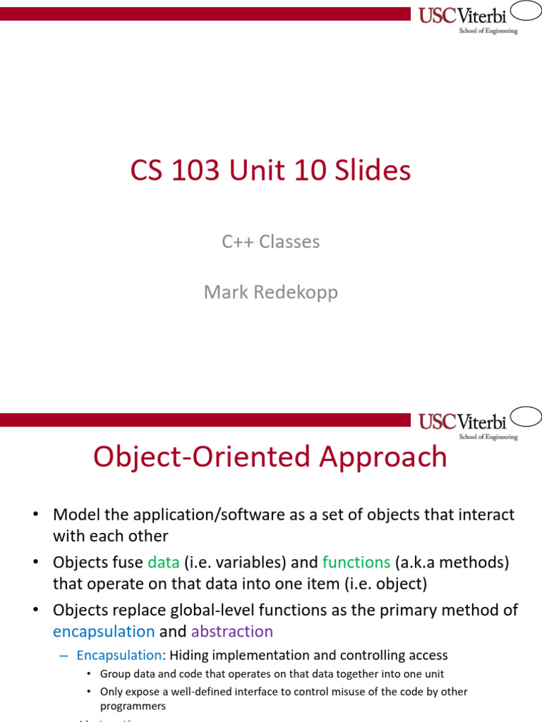 Unit10 Classes Pdf Method Computer Programming Class Computer