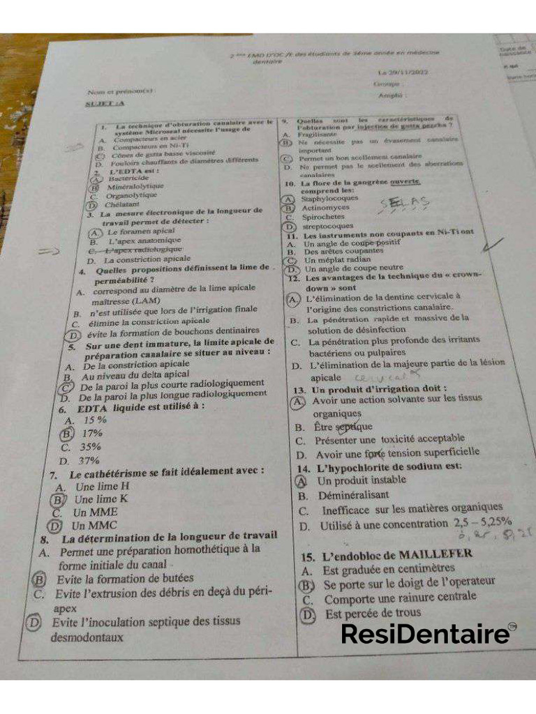 OCE 3 Eme Annee Constantine 2022 EMD2 | PDF