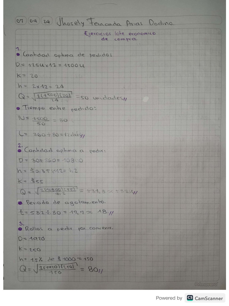 Costos Fernanda Arias | PDF