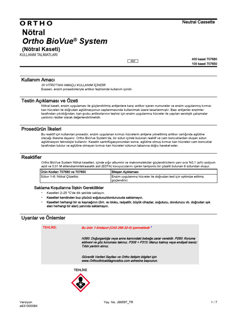 Ortho Biovue System: Nötral | PDF