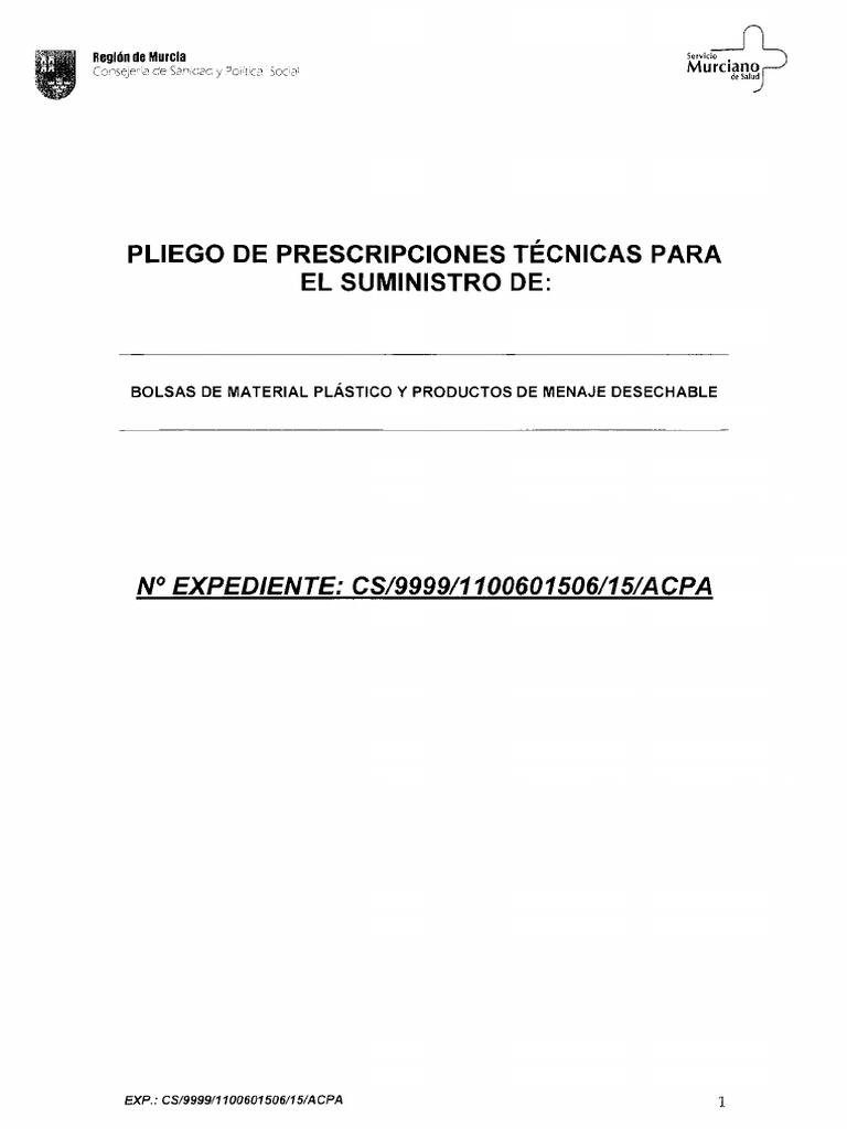 Pliego Técnico | PDF