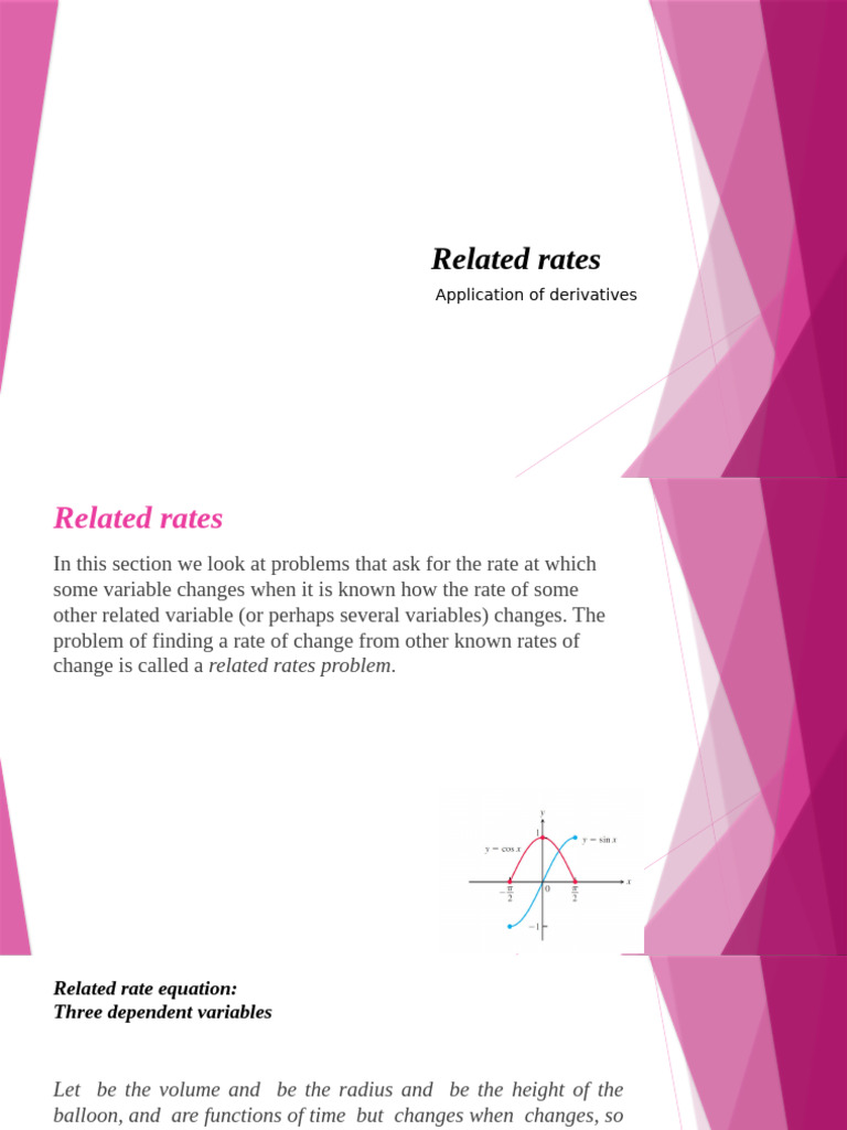Understanding Related Rates in Calculus | PDF