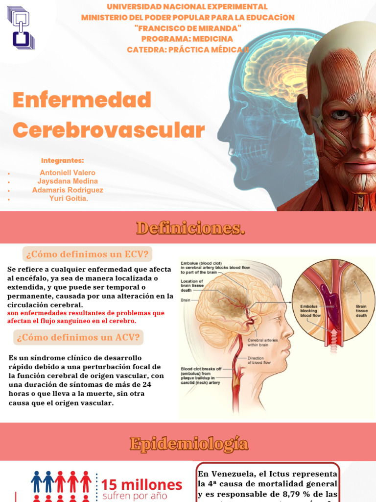 ECV (Enfermedad Cerebrovascular) Definitivo | PDF | Carrera | Isquemia