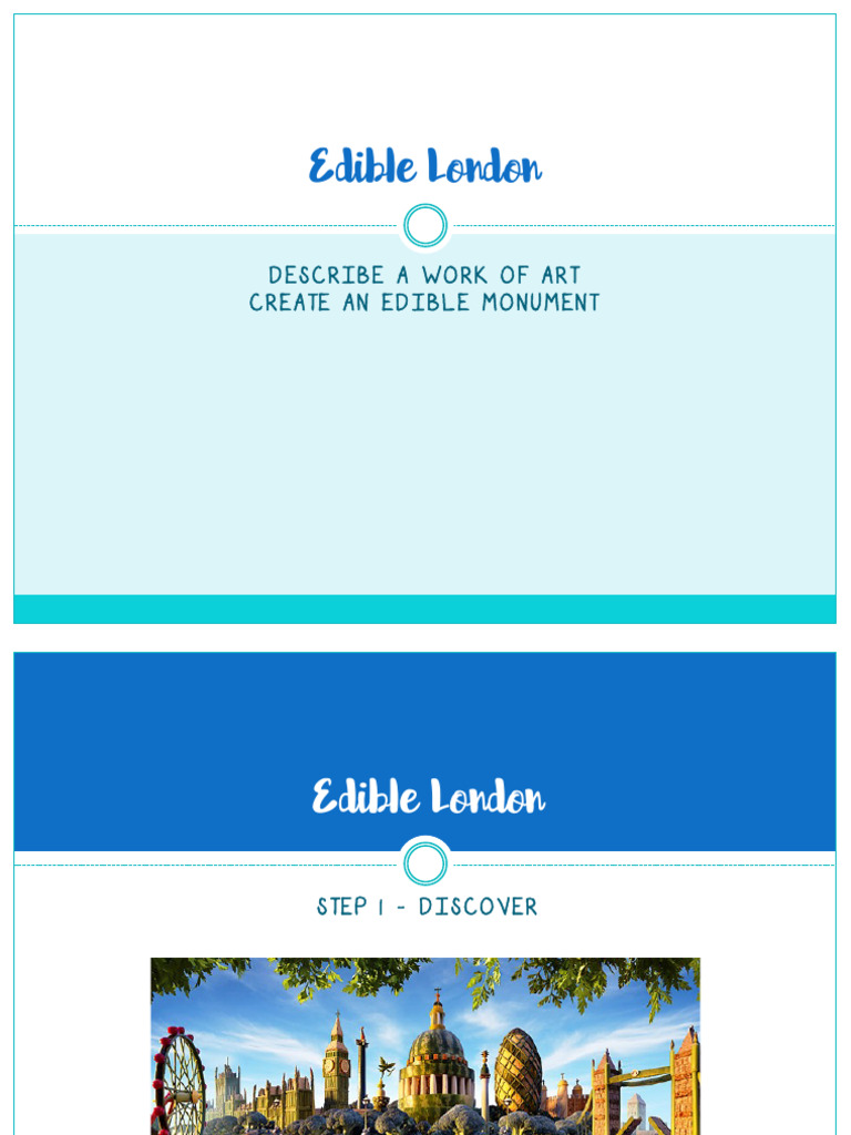 Edible London Slideshow | PDF