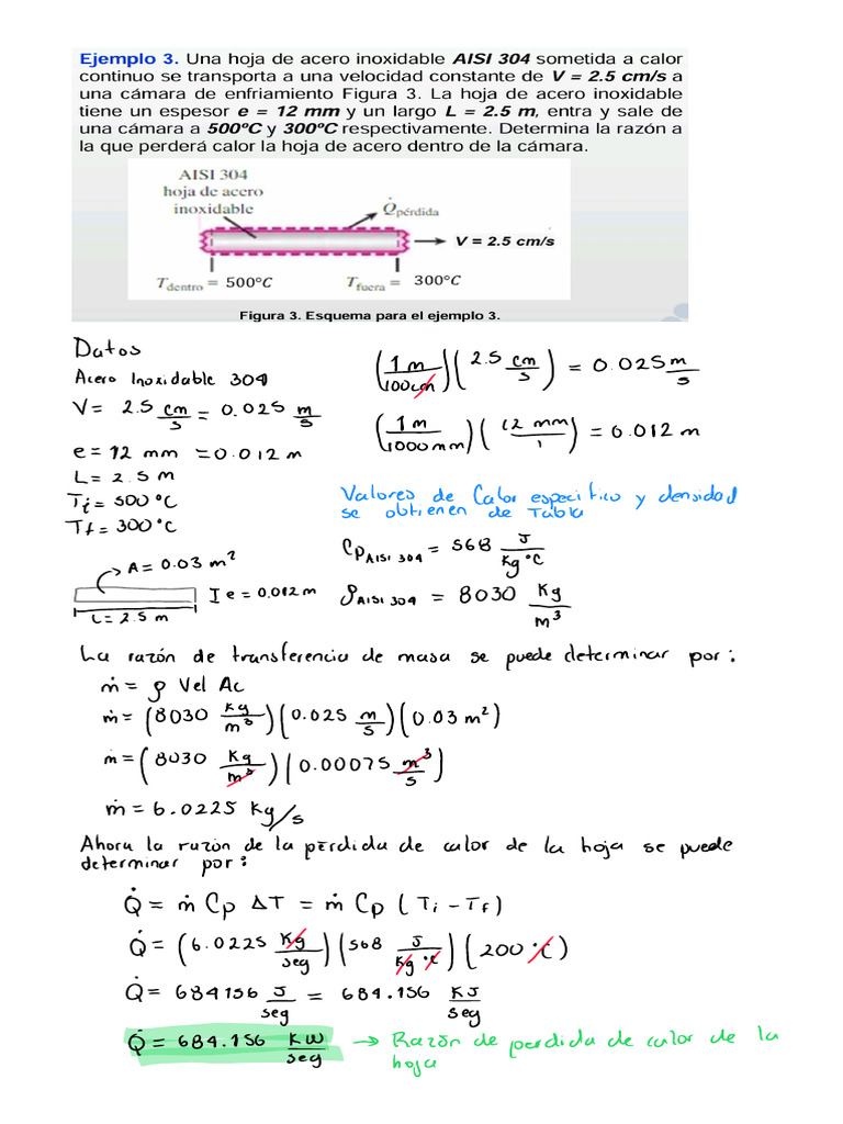Ejercicio - 3 - Transferencia de Calor | PDF