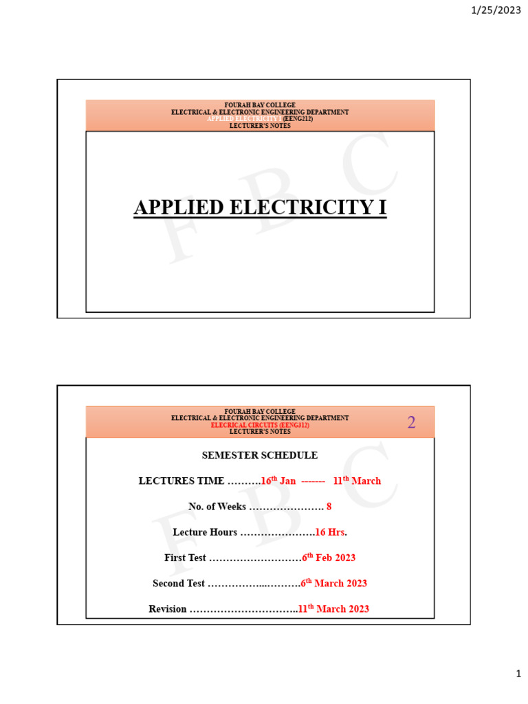 Applied Electricity All Theorem 1 | PDF | Inductance | Electrical ...