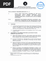 Local Budget Memorandum No. 92a | PDF | Government | Philippines