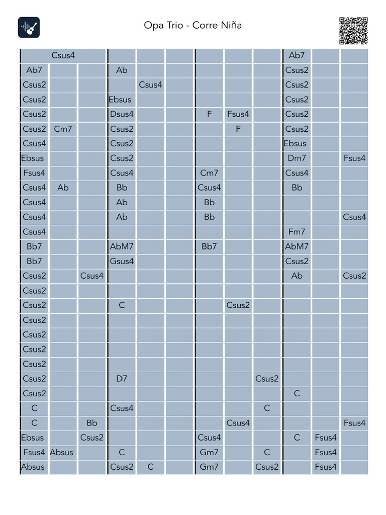 Chord-Ai - Opa Trio - Corre Niña | PDF