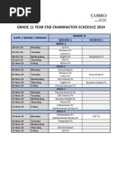 2024 NSC Final Grade 12 Exam Timetable | PDF | Educational Stages