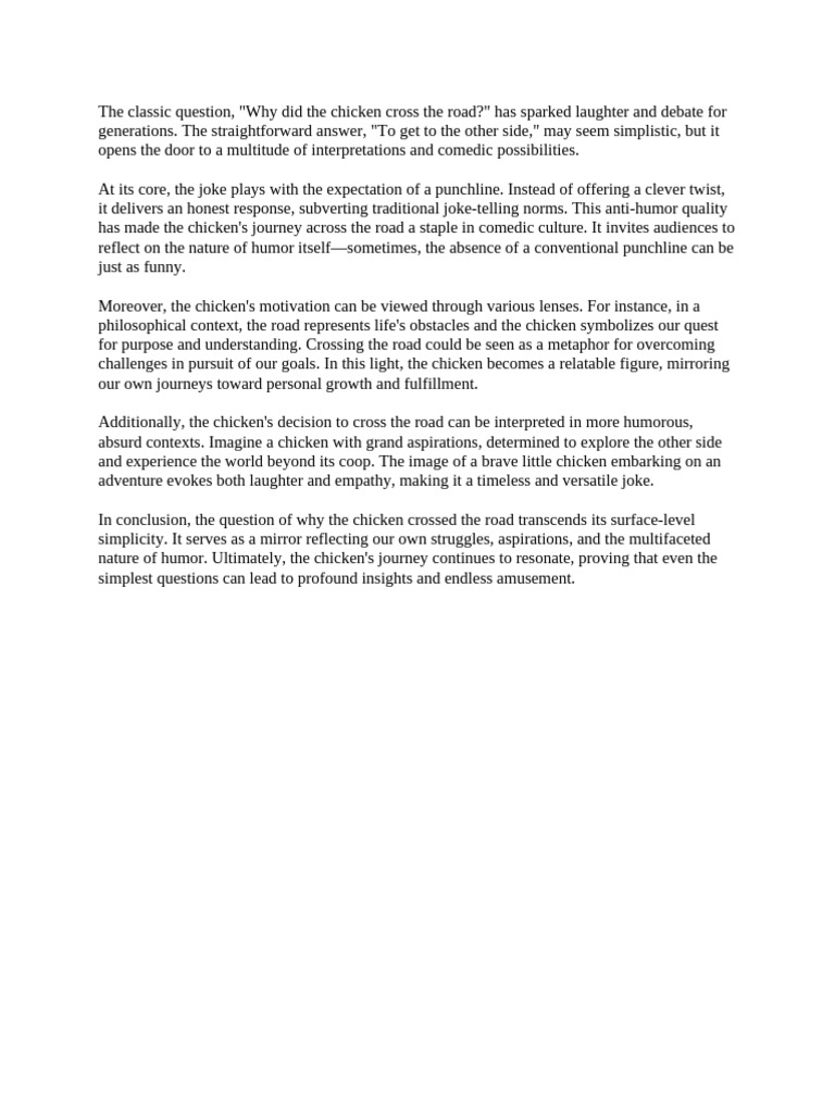 The classic question | PDF