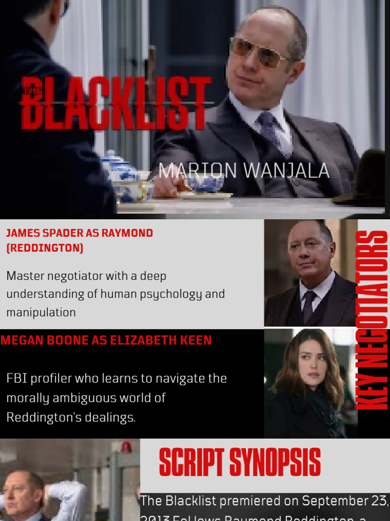 THE BLACKLIST | PDF | Negotiation | Social Psychology
