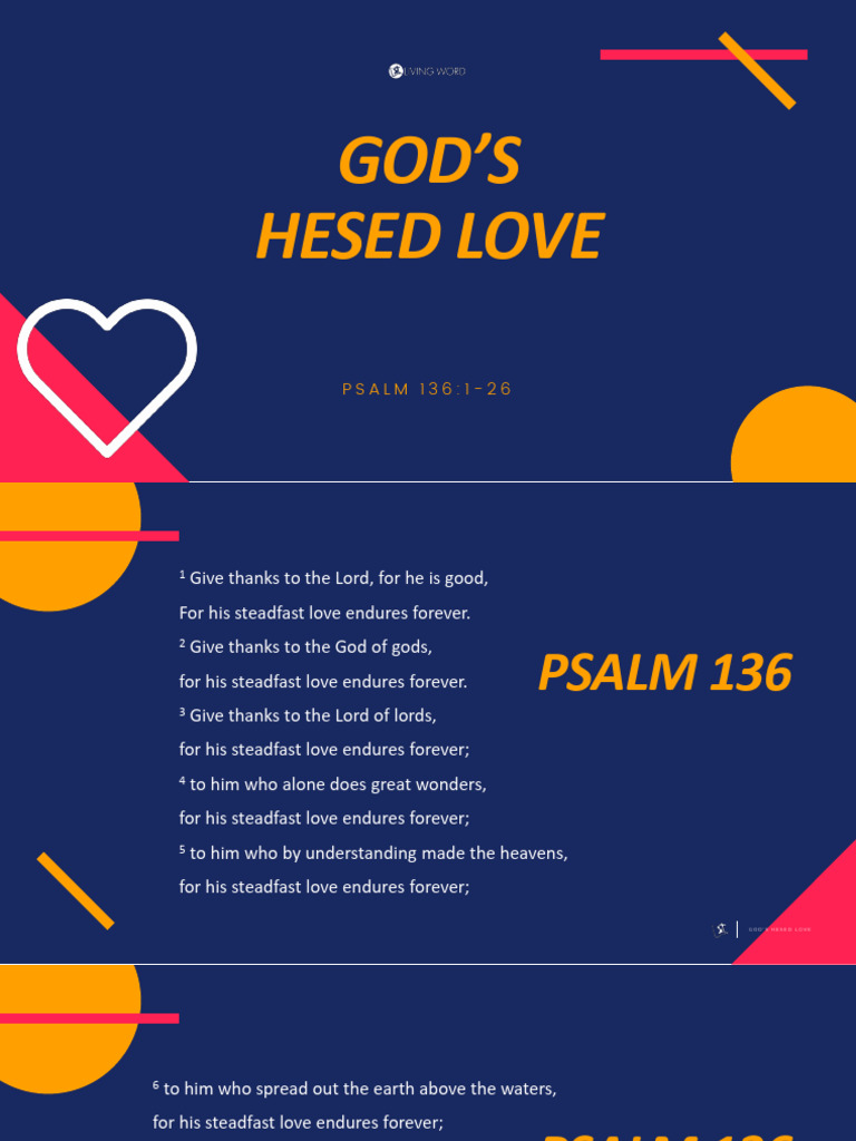 11032019-gods-hesed-love-aj-caparros-slides | PDF | Sin | Jesus