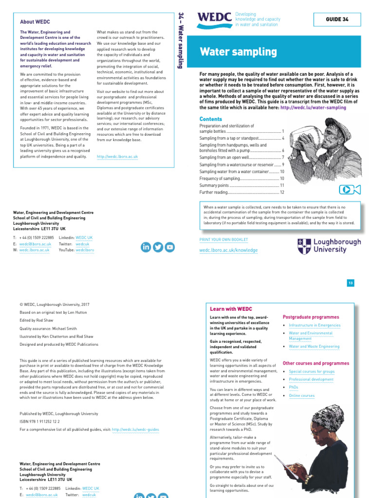 Water-sampling | PDF | Water | Sterilization (Microbiology)