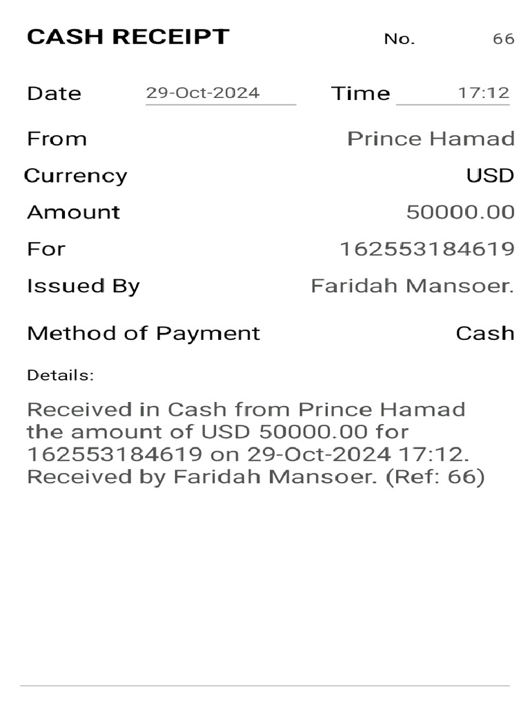Cash Receipt 66 202410291712 1 | PDF