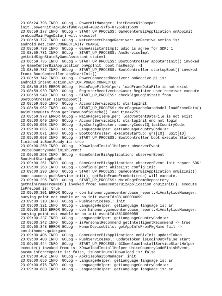 GameCenter Startup Log Analysis | PDF | Software Engineering | Computer Science