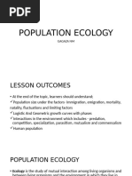 Population Ecology Revision 2025 | PDF