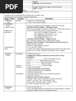 Lesson Plan-3es | PDF | Grammatical Tense | Subject (Grammar)