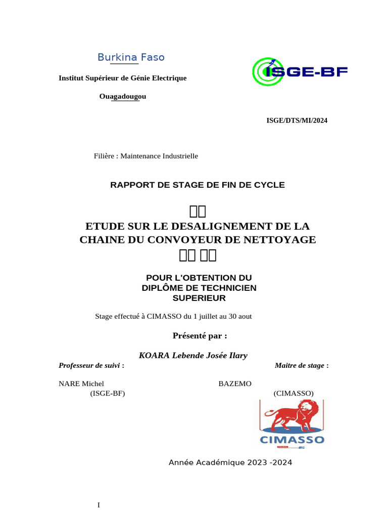 Rapport de Stage DTS (1) (1) K | PDF | Ciment | Béton
