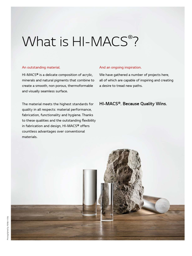 Hi-macs ACRYLIC SURFACE SK 2022 | PDF | Green Building | Sustainable Design