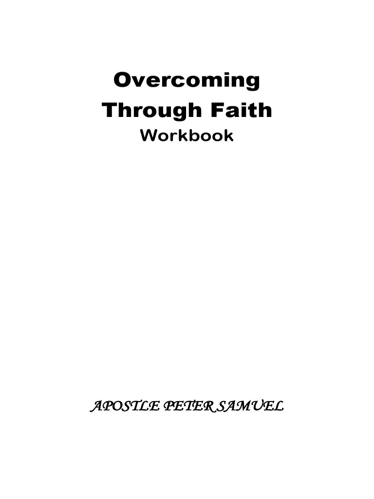 Overcoming Through Faith Workbook | PDF | Faith | Genesis Creation ...