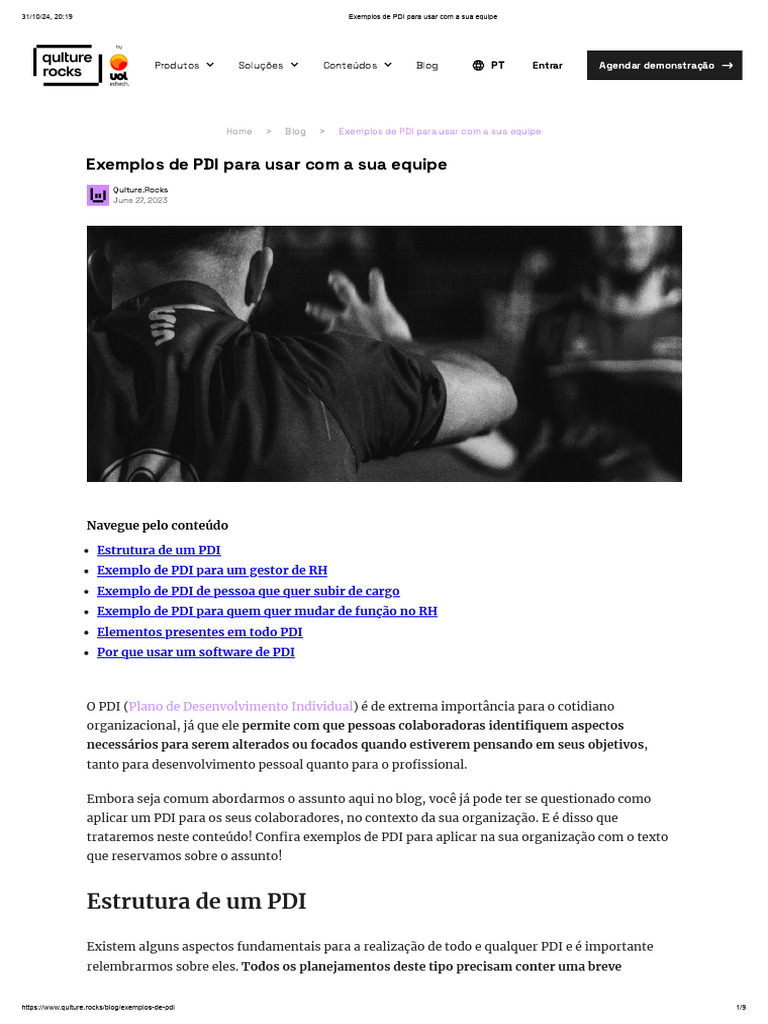 Aula 6 - Bibliografia - Exemplos de PDI para Usar Com A Sua Equipe ...