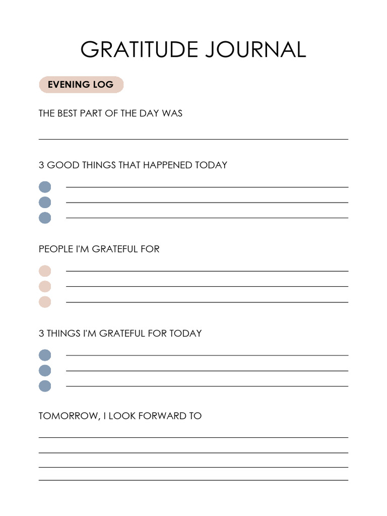Gratitude Journal | PDF