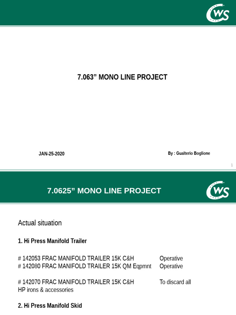 7.063 Inches Mono Line Project | PDF | Mechanical Engineering