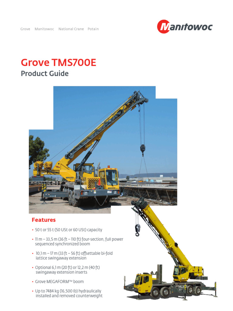 Ficha Tecnica TMS760E | PDF | Crane (Machine) | Automotive Technologies