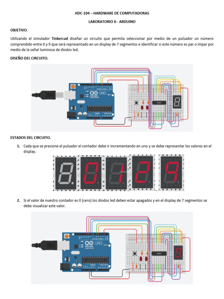 Laboratorio II - Arduino | PDF | Programa de computadora | Programación