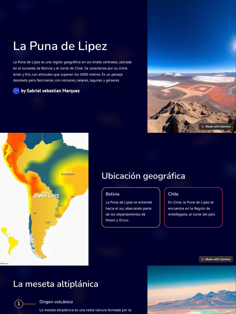 Maravillas de la Puna de Lipez | PDF | Andes | Geografía Física