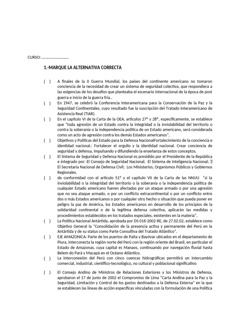 Seguridad y Defensa Nacional en Perú | PDF | Policía | Seguridad nacional