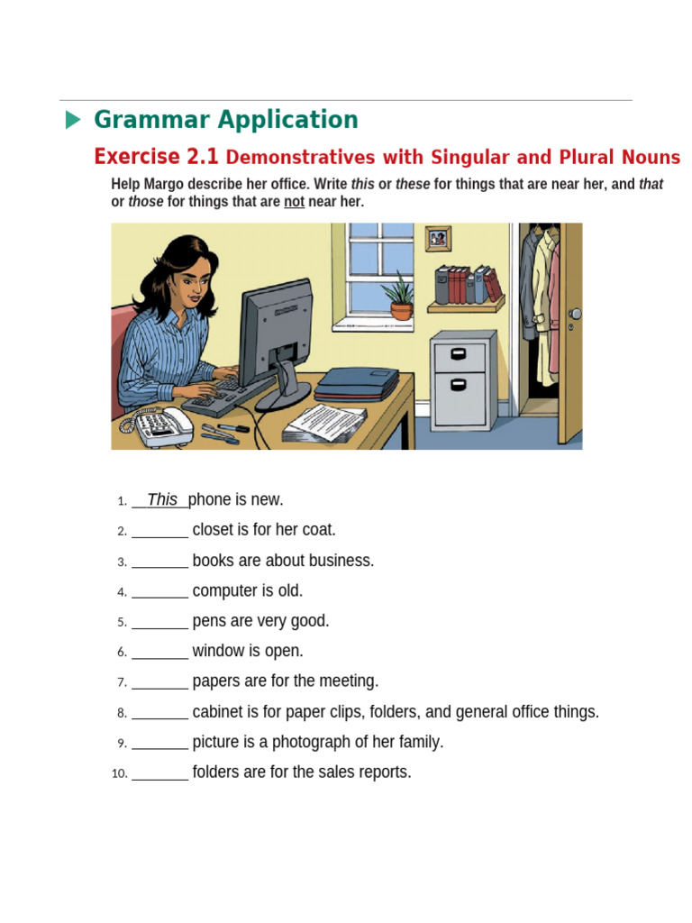 Demonstrative Adjectives 2 | PDF