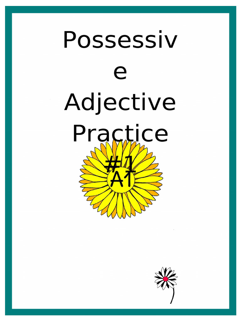 Possessive Adjective. - Practice | PDF | Bedroom