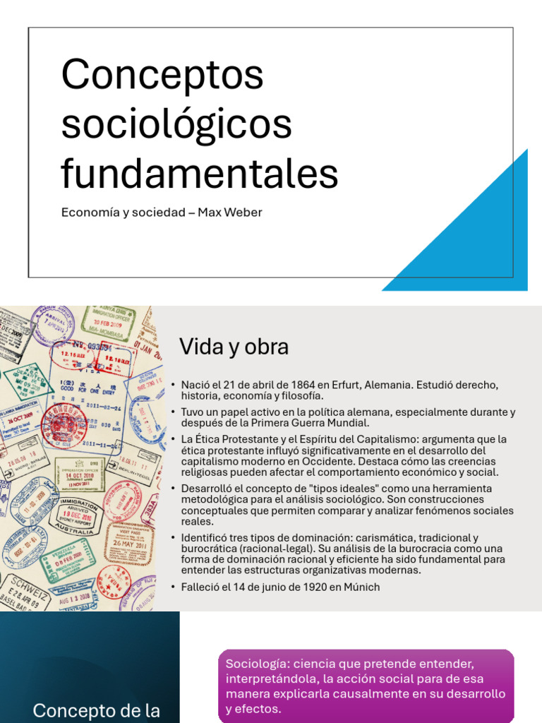 Weber - Conceptos Sociológicos Fundamentales | PDF | Max Weber | Sociología