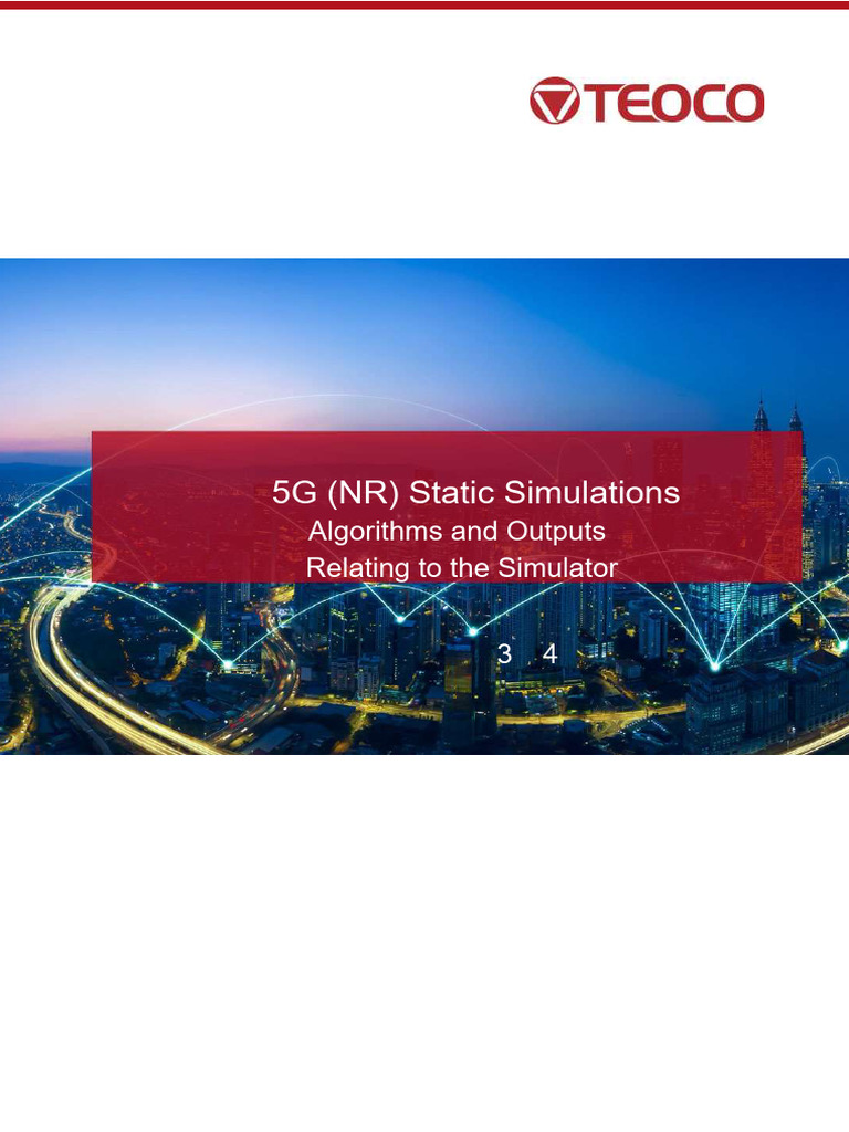 NR Static Simulations | PDF | Cellular Network | Telecommunications Engineering