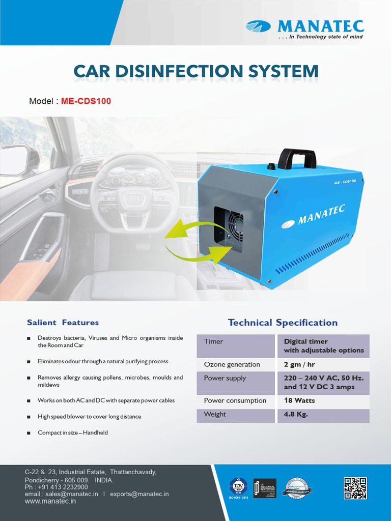 Car disinfection system | PDF