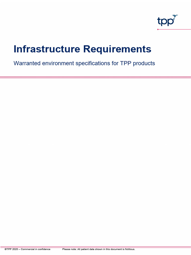TPP End User Warranted Environment Specification | PDF | Desktop Virtualization | Computer Network