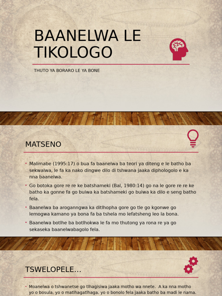 Baanelwa le Tikologo: Thuto ya Boraro | PDF | Self-Improvement