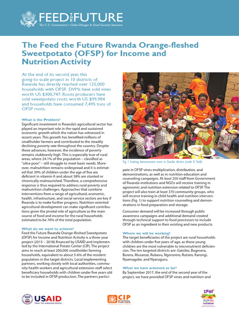 SPHI21-Feed-the-Future-Rwanda | PDF | Malnutrition | Poverty