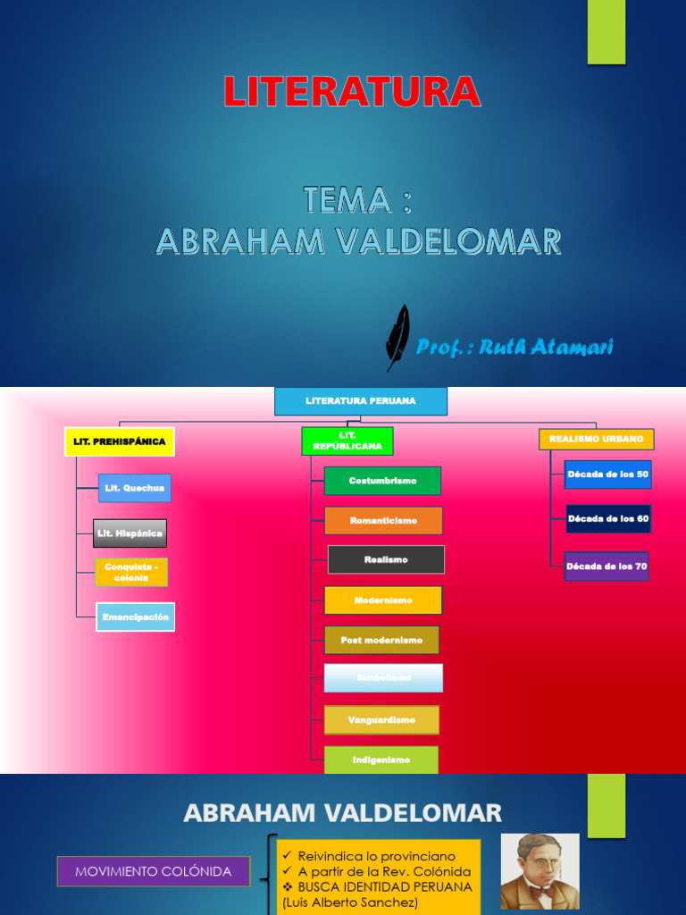 Abraham Valdelomar y Colónida | PDF | Perú