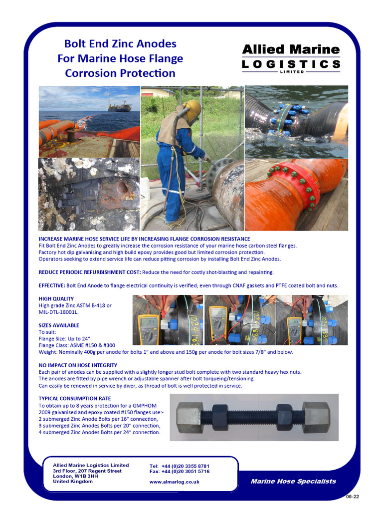 AMLL Hose Anode Bolts 06-22 | PDF