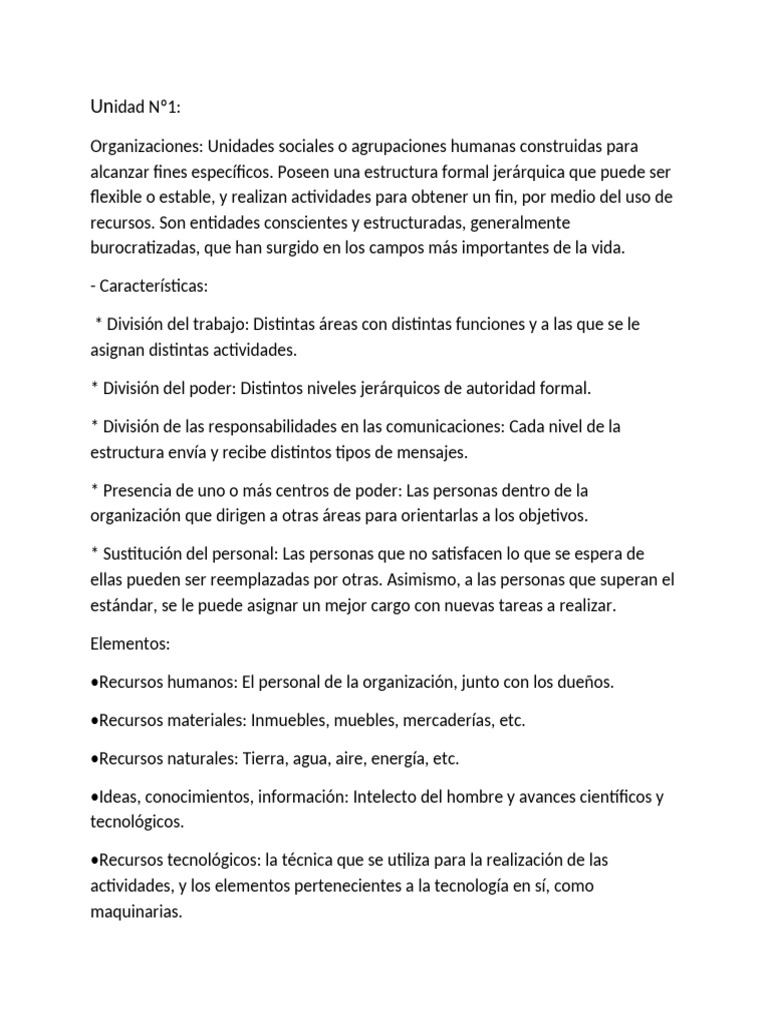 Resumen Intro Administracion | PDF | Conocimiento | Business