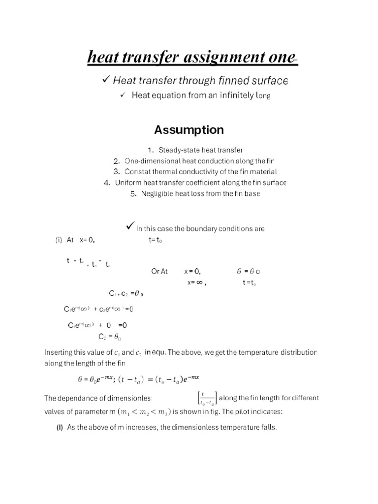 Heat Assignment | PDF