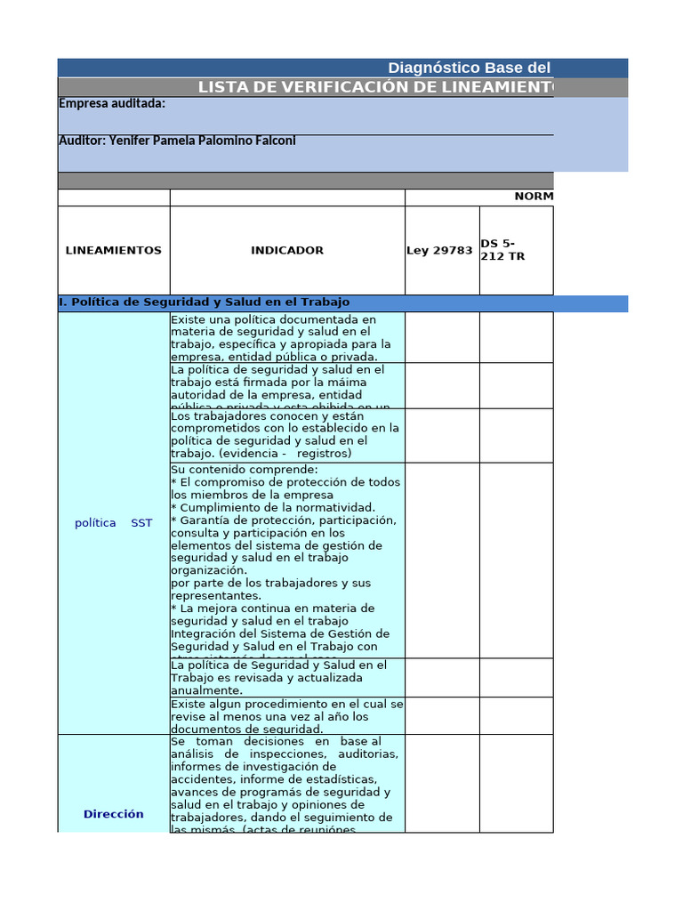Formato de Auditoría SGSST - 2023 | PDF | Auditoría | Business
